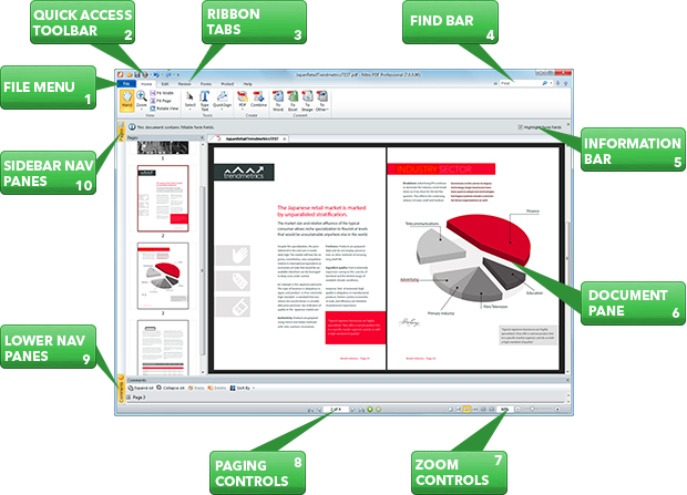 Explore The Nitro Pro 7 User Interface NitroPDF